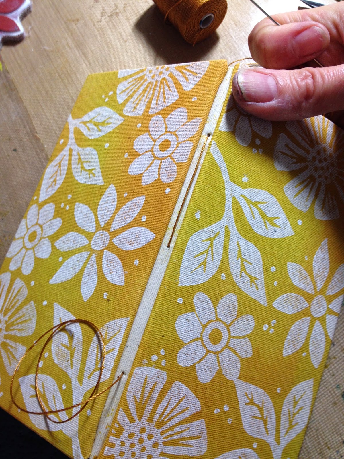 PaperArtsy: Handmade Journal {with Lin Brown Stencils and Sara Naumann ...